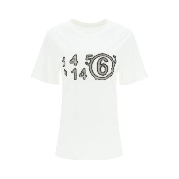 MM6 Maison Martin Margiela | Tops | Mm6 Maison Margiela Logo Print ...